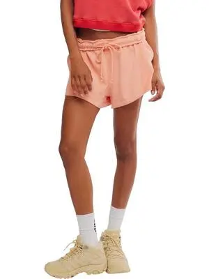 Free People High Press High Rise Cotton Shorts - Fruit Punch