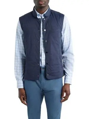Johnnie-o Bauer Quilted Water-resistant Vest - Navy