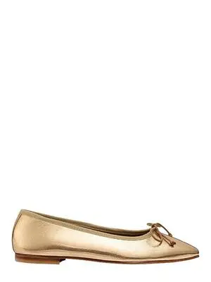 MARGAUX LONNBERG The Fonteyn Flats - Gold Crinkle Nappa