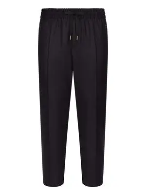 Dolce & Gabbana Wool Jogging Pants - Blue