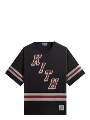 Kith X New York Rangers Retro Centennial Bishop Tee Shirt - Black