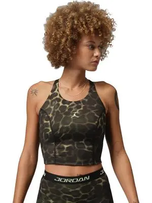 JORDAN Sport Dri-fit Printed Cropped Top - Green