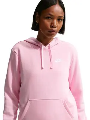 Nike Sportswear Club Fleece Pullover Hoodie - Pink