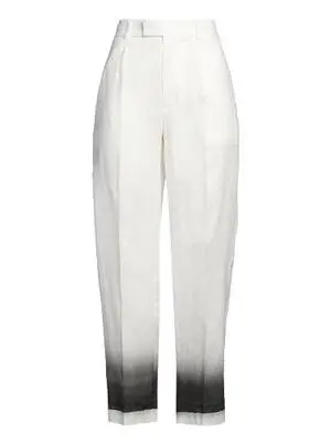 Liviana Conti Tapered Tie-dyed Linen Pants - White