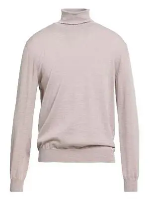 RICHARD OWE'N Turtleneck Virgin Wool Top - Grey