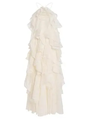 Aje Merritt Embroidered Gown - Ivory