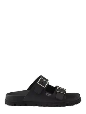 Prada Buckle-strap Sandals - Black