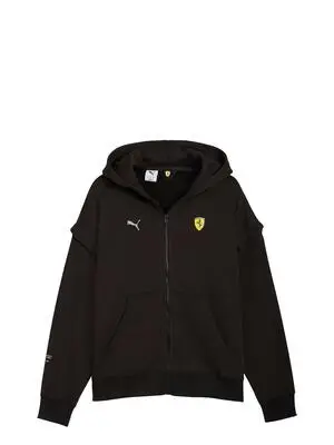 PUMA Ferrari Premium Oversize Zip Hoodie - Puma Black