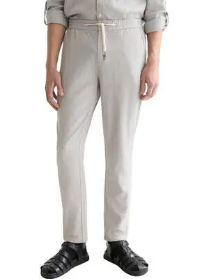 Scotch & Soda Warren Cotton & Linen Pants - Grey