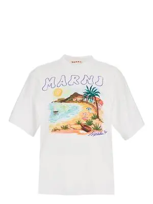 Marni Printed T-shirt - White