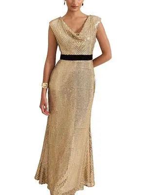 PHASE EIGHT Jamae Maxi Dress - Gold