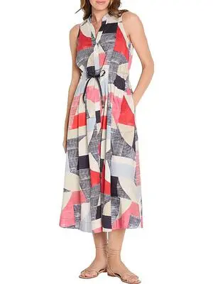 NIC+ZOE Set Sail Sonny Dress - Red Multi