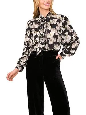 Ted Baker London Neck Tie Blouse - Rich Black