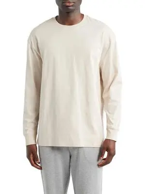ORGANIC BASICS True Heavy Skater Long Sleeve Organic Cotton T-shirt - Sandstone