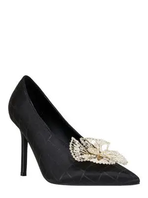 AZALEA WANG Carmenza Pointed Toe Pump - Black