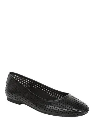 Vionic Orinda Perforated Ballet Flat - Black