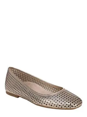 Vionic Orinda Perforated Ballet Flat - Bronze