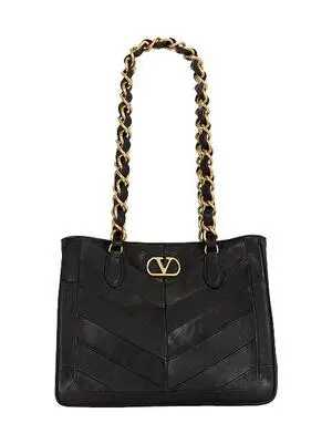 Valentino Garavani Jean Small Tote Bag - Nero