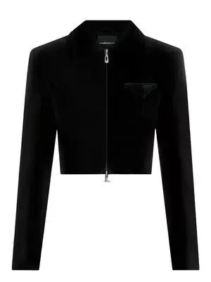 Manière De Voir Adina Cropped Jacket - Black