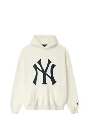 Fear Of God Essentials Yankees Sport Hoodie - Cream White