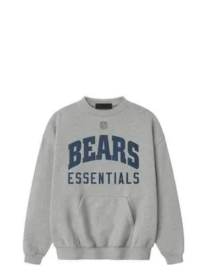 Fear Of God Essentials Bears Sport Crewneck Sweatshirt - Concrete Heather/canyon