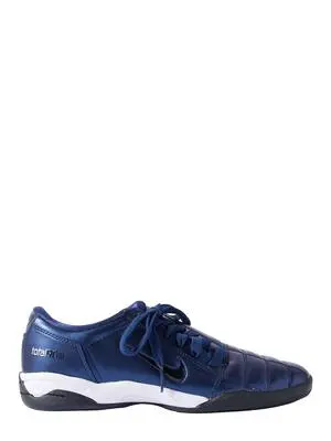 Nike T90 Metallic Leather Sneakers Navy