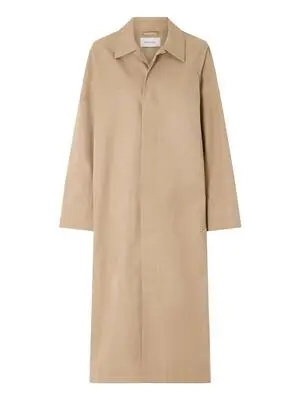 Matteau Long Macintosh Gabardine Coat Beige