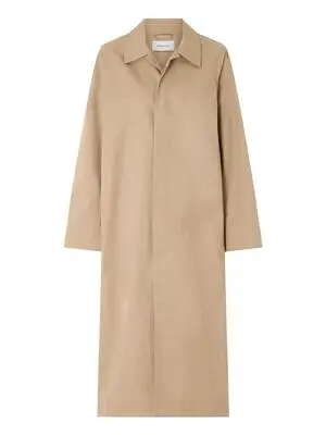 Matteau Long Macintosh Gabardine Coat - Neutrals