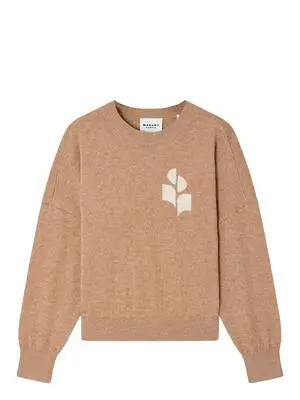 MARANT ETOILE Marisans Intarsia Cotton And Wool-Blend Sweater Camel