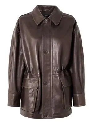 ARMA Maeve Leather Jacket Chocolate