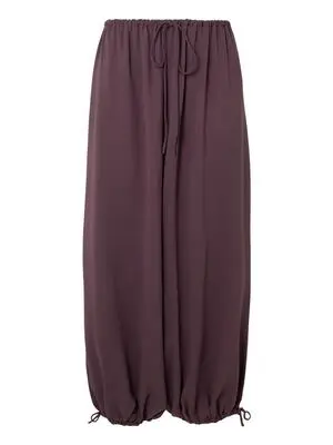 Tove Estelia Woven Wide-leg Pants - Purple