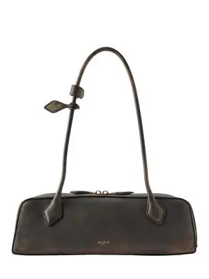 Alaïa Le Teckel Medium Textured-leather Shoulder Bag - Brown