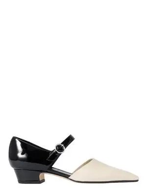 AeydĒ Yara Two-tone Patent-leather Mary Jane Pumps - Black