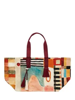 ALEMAIS Laurence Leenaert Printed Tote - Pink