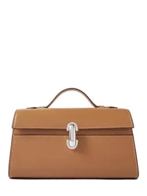 Savette Symmetry Pochette Leather Tote - Brown