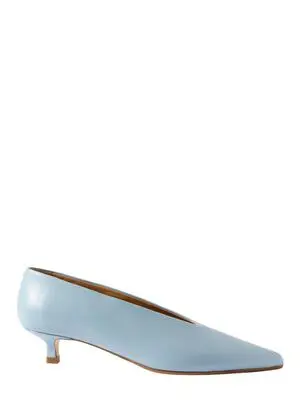 AeydĒ Clara Leather Pumps - Blue