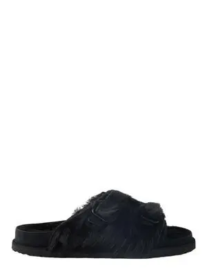 BIRKENSTOCK Zürich Shearling-lined Calf Hair Sandals - Black