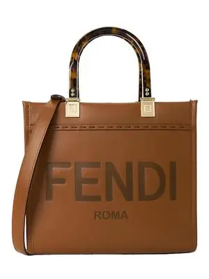 Fendi Sunshine Shopper Bag - Brown