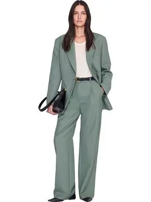 ANINE BING Trent Trouser Sage