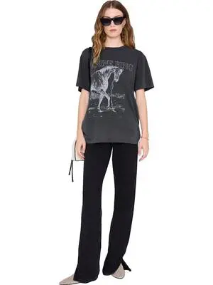 ANINE BING Lili Tee Horse - Washed Black