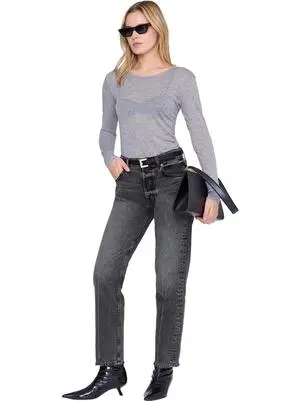 ANINE BING ANINE BING Long Sleeve Crewneck Tee Grey