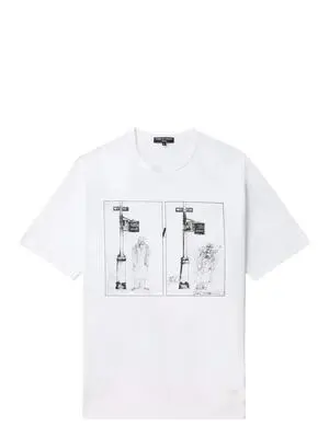 Comme Des Garçons Graphic T-shirt - White