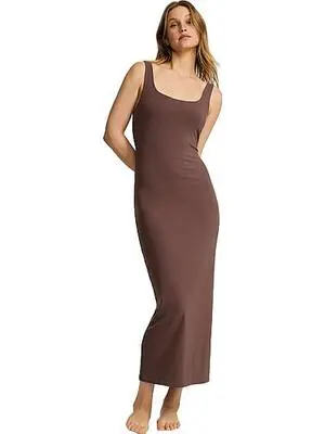 Victoria's Secret Victoria Smoothing Rib Tank Maxi Dress - Brown