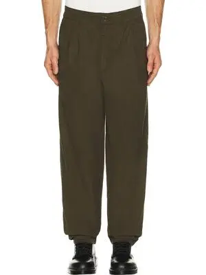 Barbour Cole Relaxed Fit Poplin Trouser - Olive
