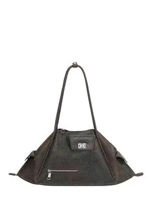 PABEPABE Zip-pocket Shoulder Bag - Brown