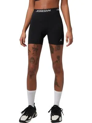 JORDAN Sport Essentials Dri-fit High-waisted 5" Shorts - Black