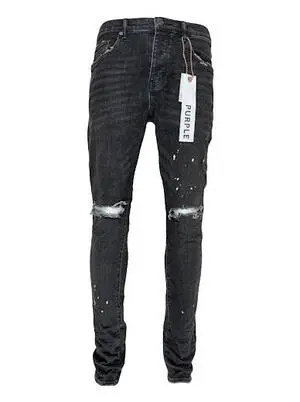 PURPLE BRAND Over Spray Core Jeans - Black