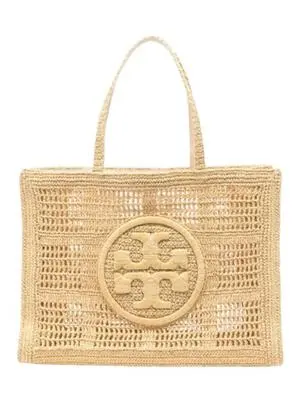 Tory Burch Ella Hand Crocheted Large Tote Bag - Natural