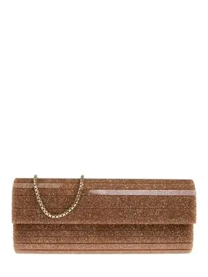JIMMY CHOO Sweetie Clutch Brown