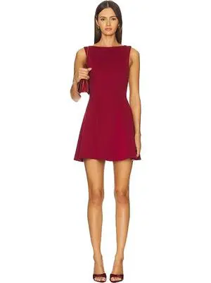 ALL THE WAYS Sonya Flare Mini Dress - Dark Red